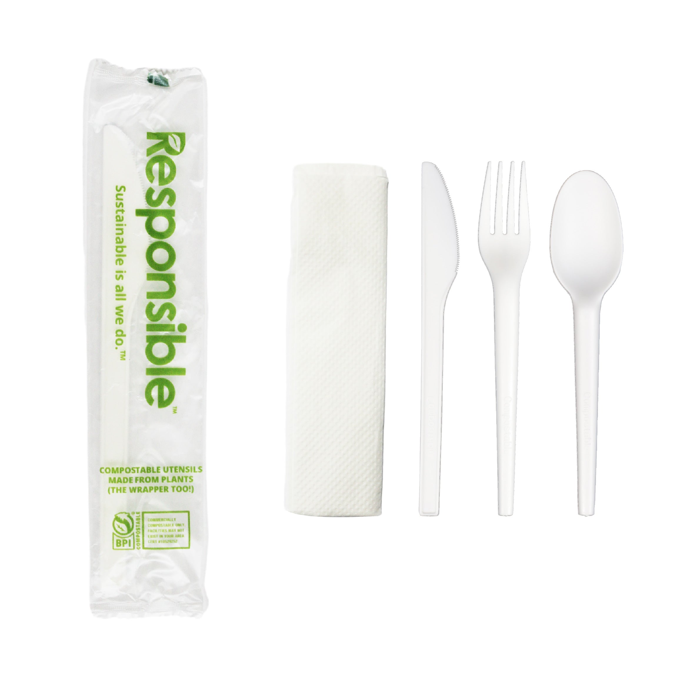 Compostable Bioplastic Cutlery & Kits – Responsible Products